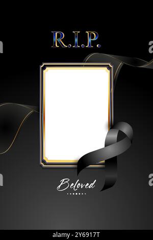 Mourning rip beloved remembrance Stock Vector Image & Art - Alamy