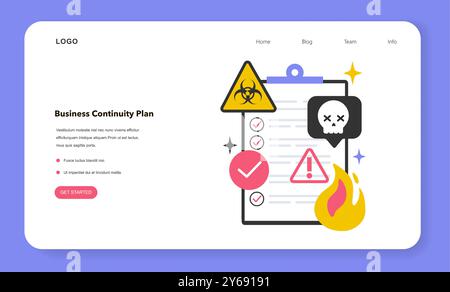 BCP or business continuity plan. Methodology of prevention and recovery ...