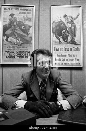 Spanish theater and film actor Alberto Closas during an interview in ...