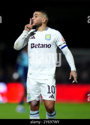 Aston Villa's Emi Buendia during the Premier League match at Villa Park ...
