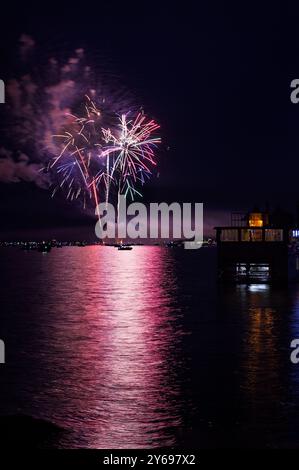 Watching Fireworks Display From Aboard Boats in Lake - Excelsior ...