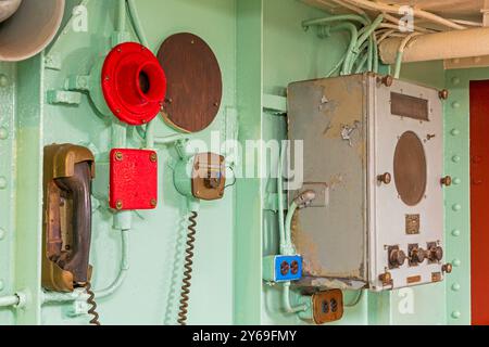 Bridge, Nantucket Lightship LV-112 Museum, Boston, Massachusettes, USA ...