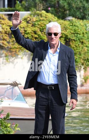 Italy. 01st Sep, 2024. Richard Gere and Alejandra Silva attend the ...