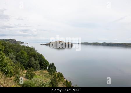 View of Conception Bay from Green Point Lighthouse in Port de Grave ...