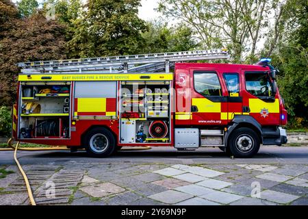 A Working Fire Engine, Lewes, East Sussex, UK Stock Photo - Alamy