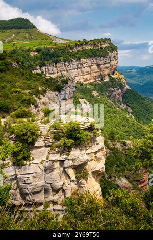 Highland landscape at Tavertet municipality, Catalonia, Spain Stock ...