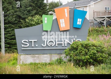 Welcome to St. John's sign on NL 2 in Newfoundland & Labrador, Canada ...