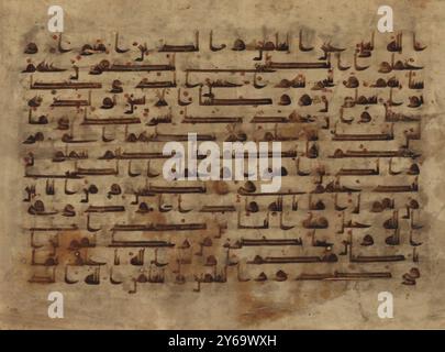 Qur'anic verses, 9th century, Calligraphy, Arabic, Manuscripts, Arabic ...