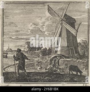 Landscape with watermill, print maker: Pieter Casper Christ, (mentioned ...