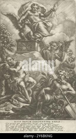 Allegory on the Austrian Succession War, ca. 1742, 1742 print Original ...