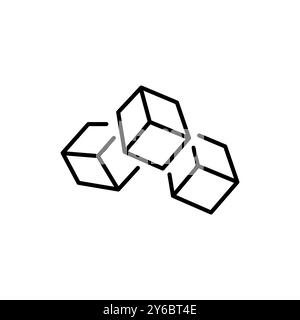 Refined Sugar Icon Vector Outline Illustration Stock Vector Image & Art ...