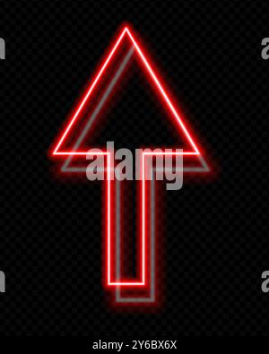 Techno neon glowing arrow background. Techno neon glowing arrow ...