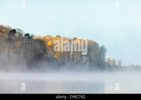 Beautiful lake light autumn color Stock Photo - Alamy