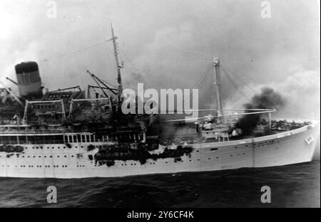 SHIP DISASTER GREEK LUXURY LINER LAKONIA ON FIRE - MEHDI SEARCHING FOR ...