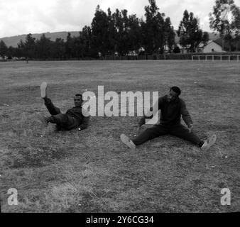ABEBE BIKILA IN TRAINING IN ADDIS ABABA, ETHIOPIA ; 16 DECEMBER 1963 ...