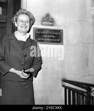 LADY BIRDWOOD VERE OF KING EDWARD VII HOSPITAL IN LONDON / ; 11 OCTOBER ...