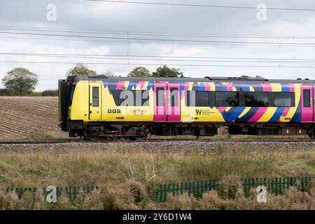 London Northwestern Railway class 350 electric train, side view at ...