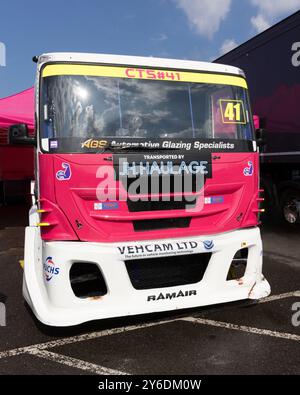 Simon Cole in his IVECO Truck during the 2024 British Truck Racing ...