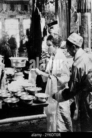 HOPE COOKE WEDS PRINCE THONDUP NAMDYAL OF SIKKIM ; 21 MARCH 1963 Stock ...