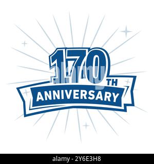170 years anniversary celebration logo. 170th design template. Vector ...