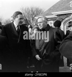 FUNERALS PHILIPS MORGAN JAMES CALLAGHAN AT FUNERAL ; 22 JANUARY 1963 ...
