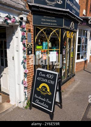 The Gin and Chocolate Shop, Farnham, Surrey, England, UK, GB Stock ...