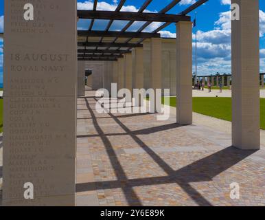 The British Normandy Memorial, Ver-sur-Mer, France remembers those lost ...