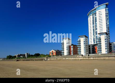 Swansea seafront and The Tower, Swansea, South Wales Stock Photo - Alamy