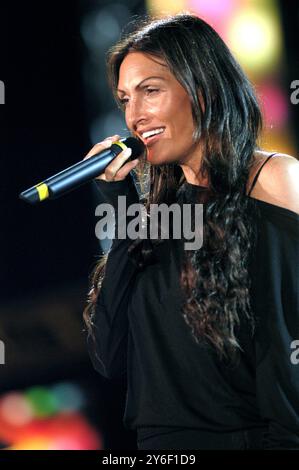 Milan Italy 31/05/2003: Anna Oxa,Italian singer,during the television ...