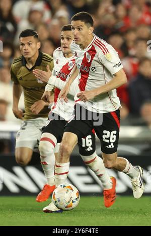 River Plate midfielder Ignacio Fernández (26) controls the ball during ...