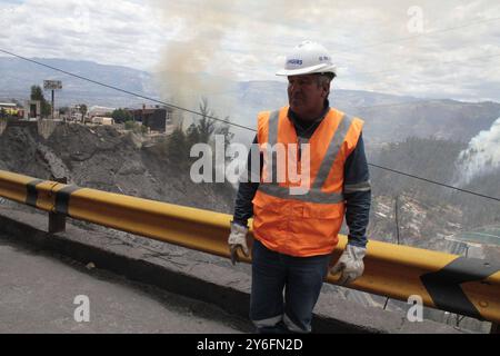 INCENDIOS September 25, 2024 Areas affected by severe fires in Quito ...