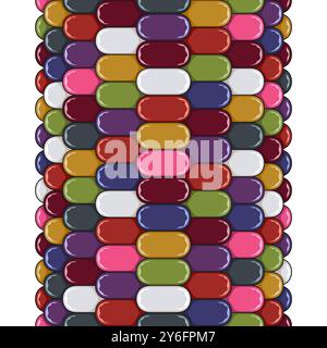 Multi color seamless pattern texture and template. Multicolored ...