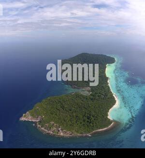 Uninhabited Tropical Islands in Indian Ocean. Aerial view of Pemba ...