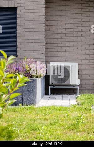 Modern air conditioner on wall Stock Photo - Alamy