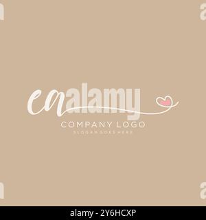 EA Initial handwriting logo design Stock Vector Image & Art - Alamy