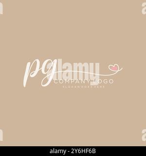 PG Initial handwriting logo design Stock Vector Image & Art - Alamy