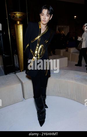 Hongjoong attends the Balmain Spring/Summer 2025 collection presented ...