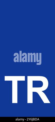 Turkish Euroband with National Symbol: Blue Background Representing ...
