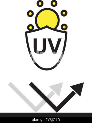 radiation effect line icon, outline symbol, vector illustration ...