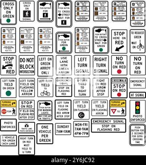 Comprehensive Collection of Traffic Control Signs: Stop, Yield ...