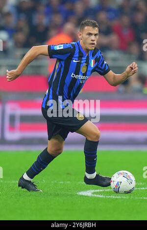Inter Milan's Kristjan Asllani during the Serie A soccer match between ...