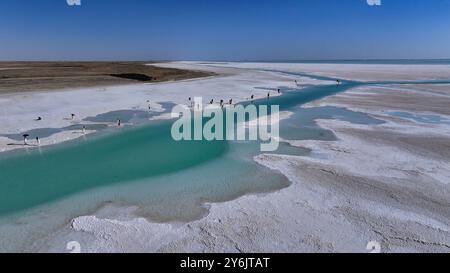 Aerial photos show the autumn scenery by Kaidu River, Bohu County ...