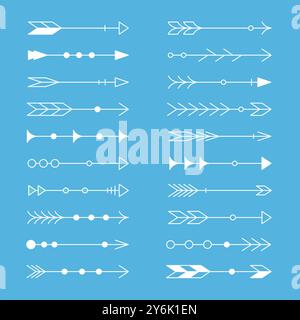 Trendy collection of arrows and text dividers Stock Vector Image & Art ...
