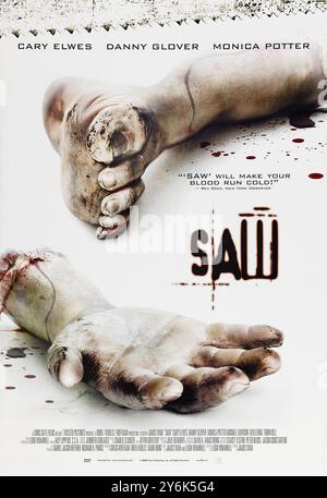 Saw (2004) directed by James Wan and starring Cary Elwes, Leigh ...