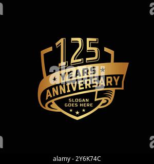125 years anniversary celebration design template. 125th anniversary ...
