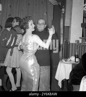 Film starlet Barbara Roscoe dances at last nights Latin Quarter Party ...