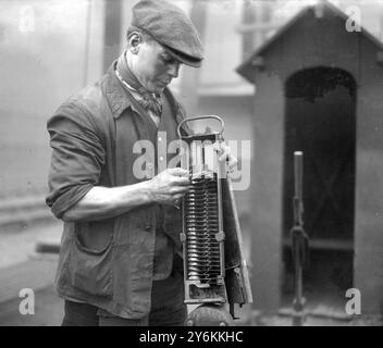 At King's Cross. Fog signalling device at King's Cross. The Machine in ...