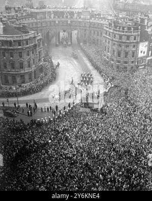 Royal Wedding. The Irish State Coach seen in Parliament Square ...