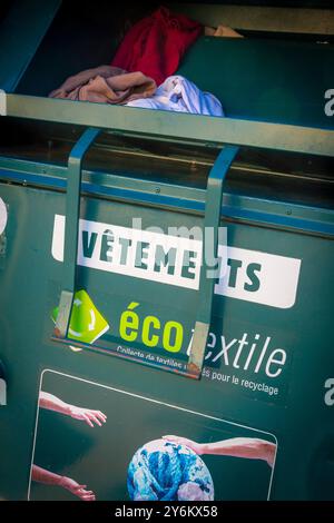Shipping Container for Sorting and Recycling Waste Environment Stock ...
