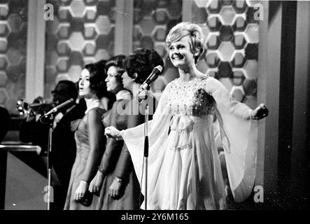 Vienna: German Inge Bruck seen singing during the 1967 Eurovision Song ...